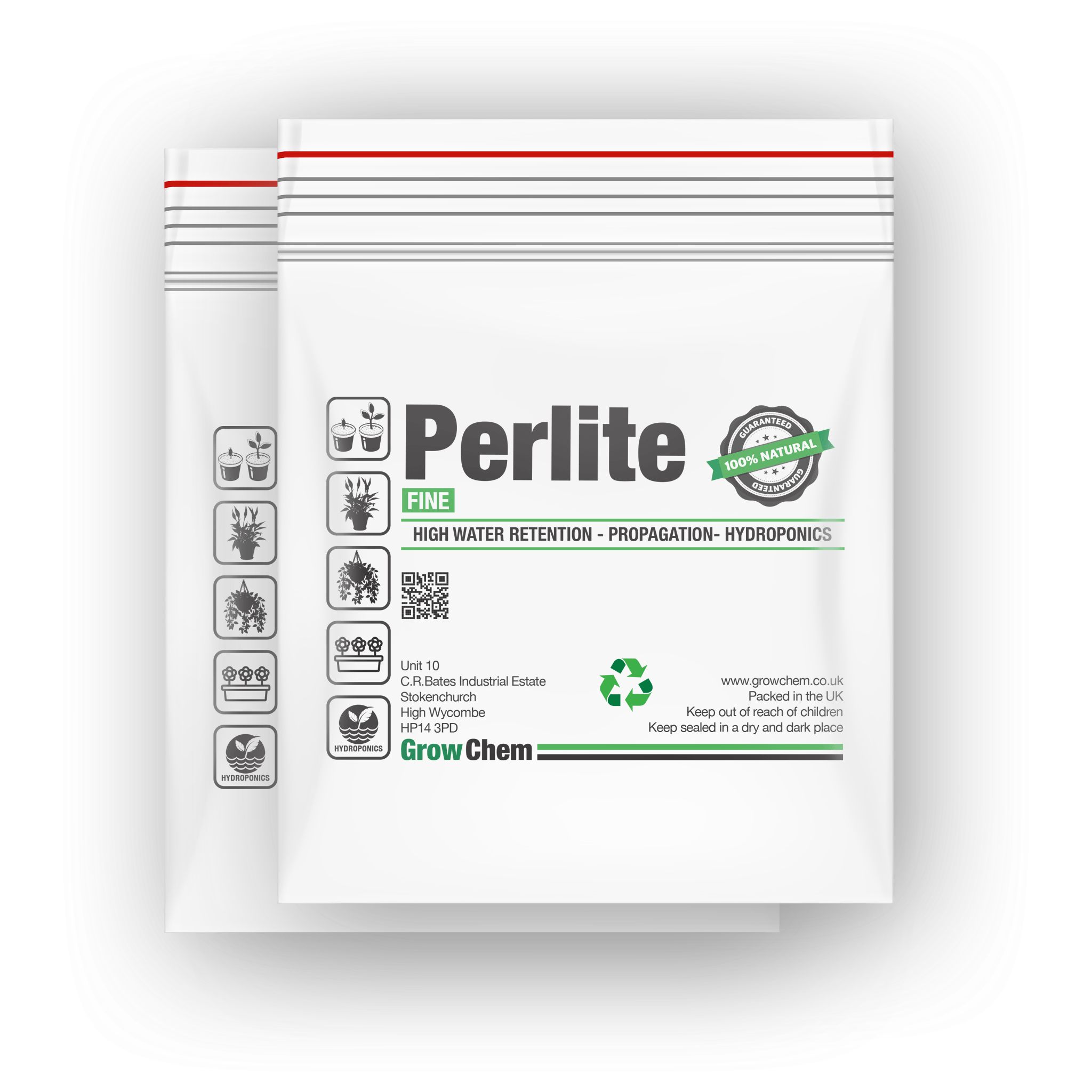 Perlite - FINE (1-3mm) - Perlite Fine 1 3mm | Grow Chem