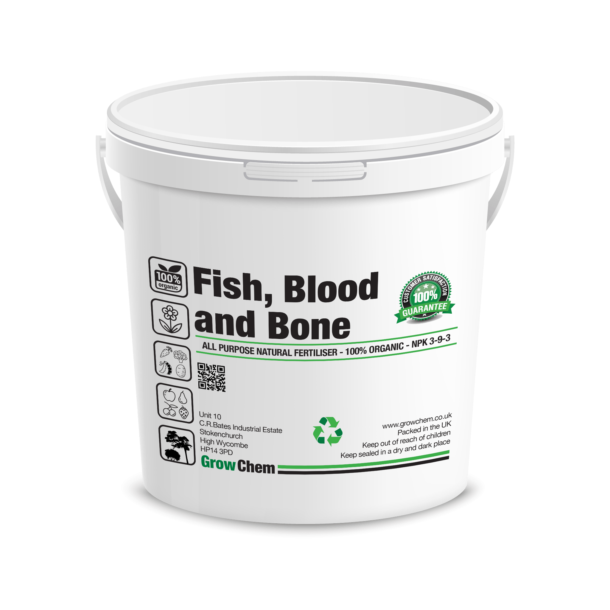 Fish, Blood & Bone Fertiliser - Grow Chem - FREE UK DELIVERY